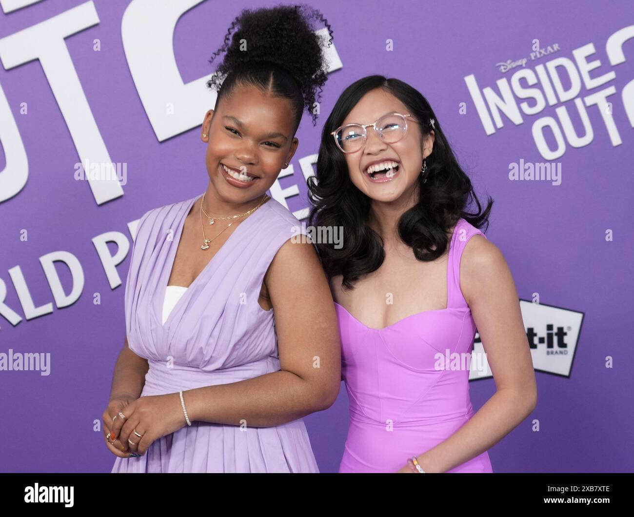 (L-R) Sumayyah Nuriddin-Green and Grace Lu arrives at the Disney And ...