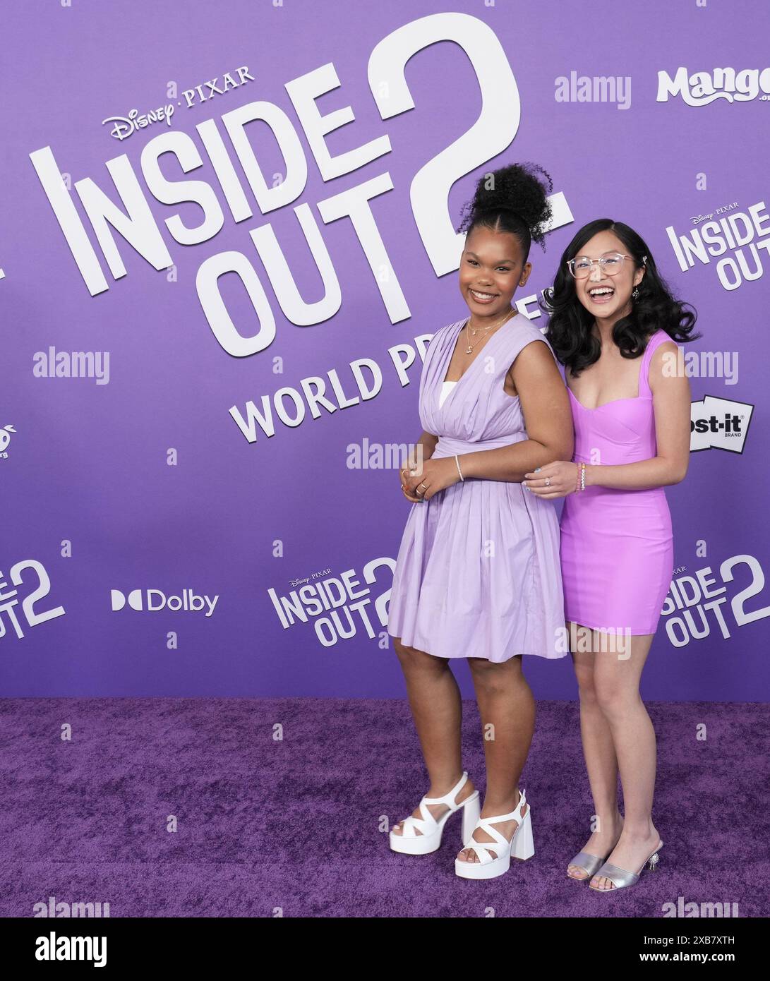 (L-R) Sumayyah Nuriddin-Green and Grace Lu arrives at the Disney And ...