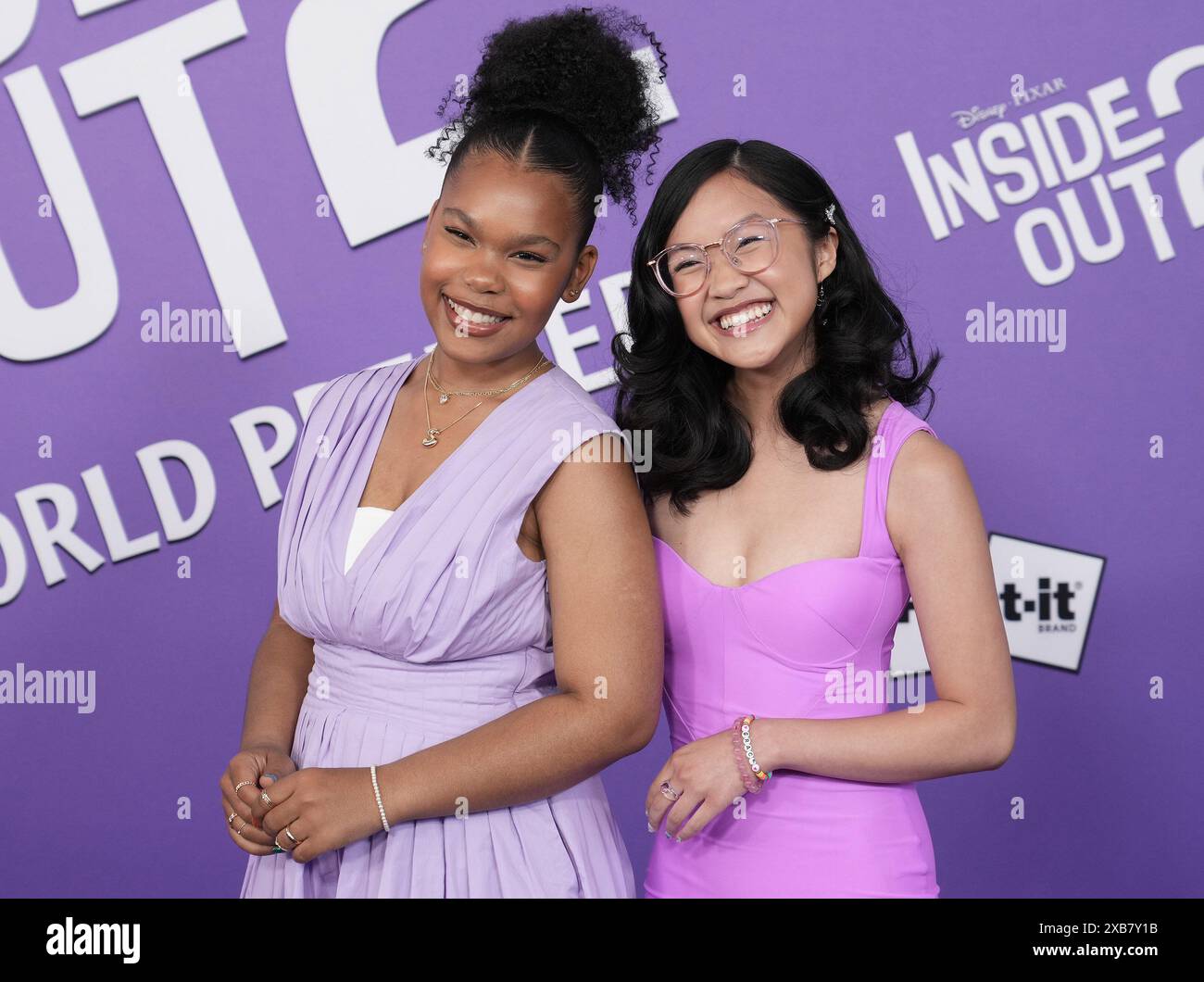 (L-R) Sumayyah Nuriddin-Green and Grace Lu arrives at the Disney And ...
