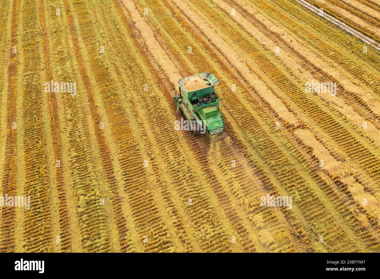 Aerial view agriculture tractor landscape hi-res stock photography and ...