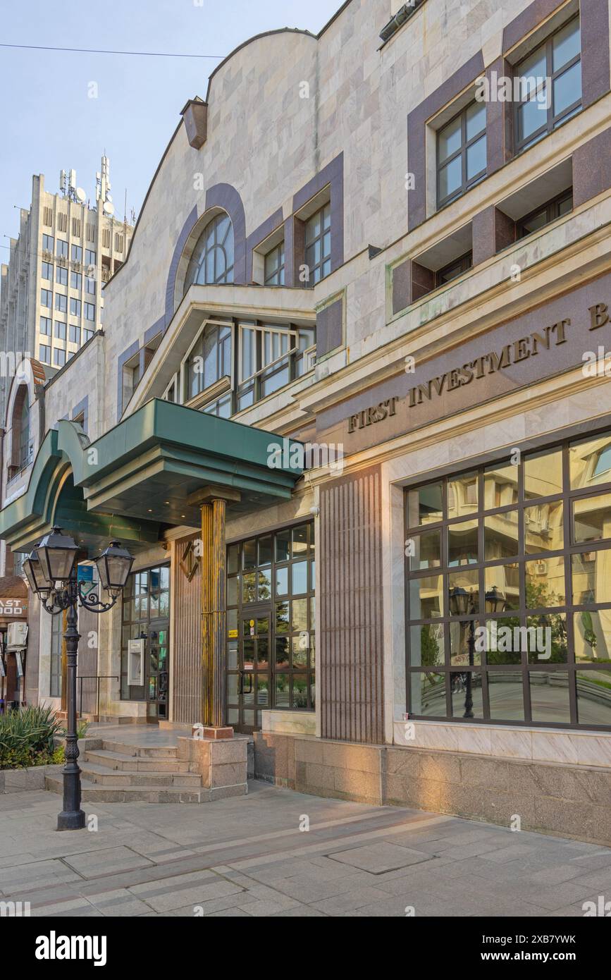 Vidin, Bulgaria - March 16, 2024: Modern Building of Fibank First ...