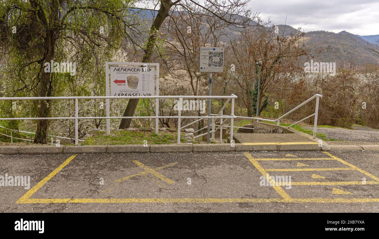 Donji Milanovac, Serbia - March 14, 2024: Sign Information Board at ...