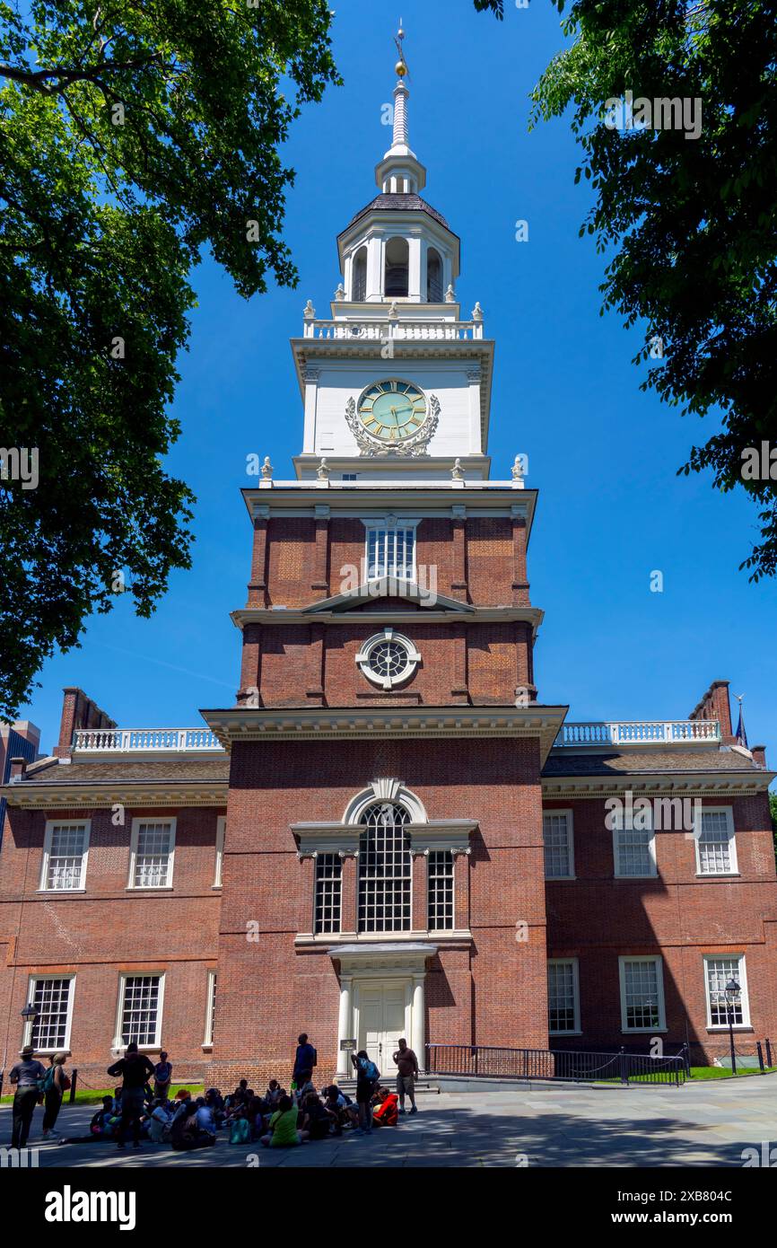 The back of Independence Hall. Independence Hall is a historic building ...