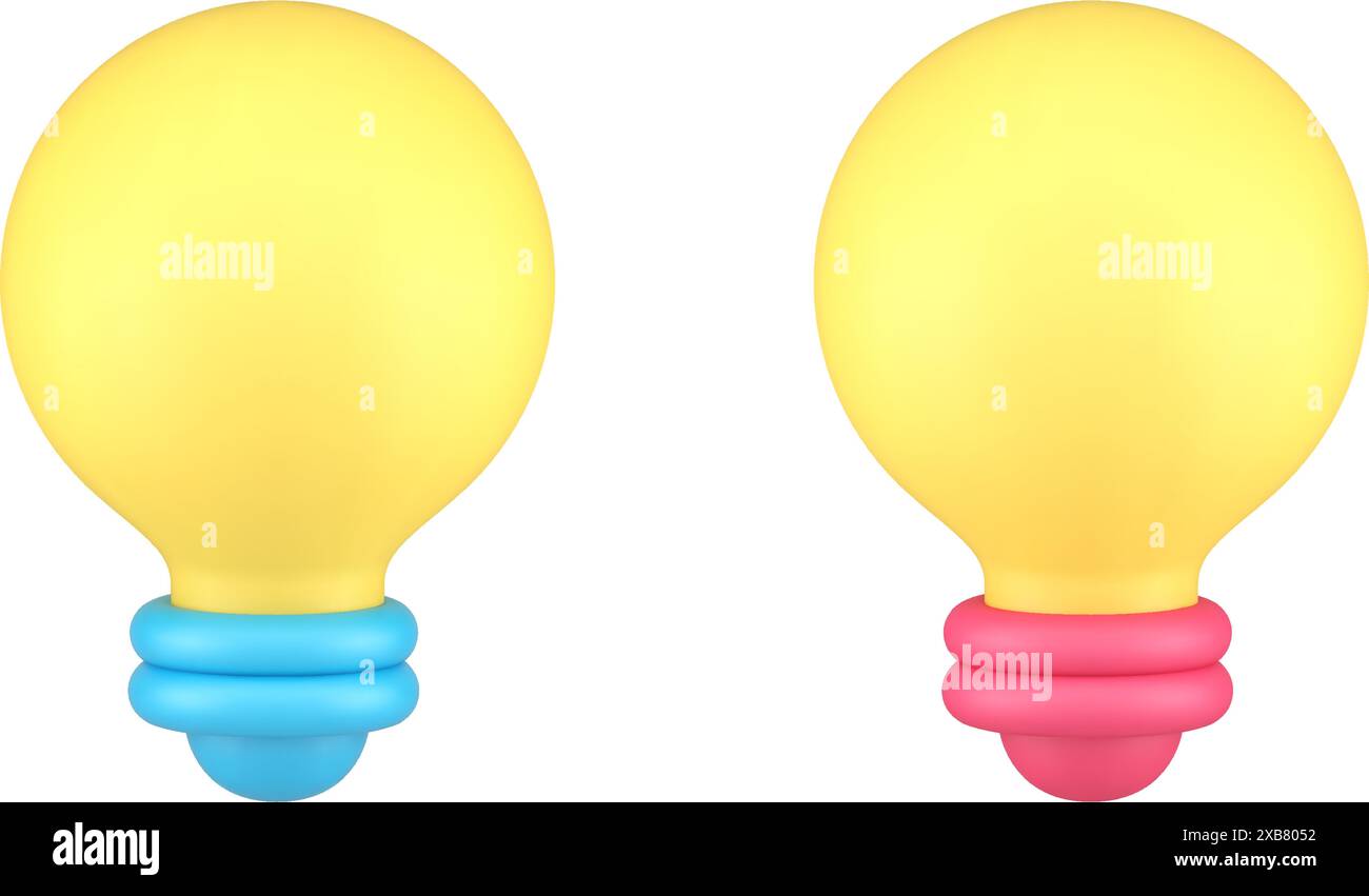 Glowing light bulb vertical electricity innovation illuminated ...