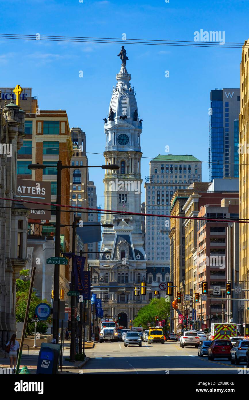 Philadelphia City Hall and courthouse, serving as the seat of the First ...