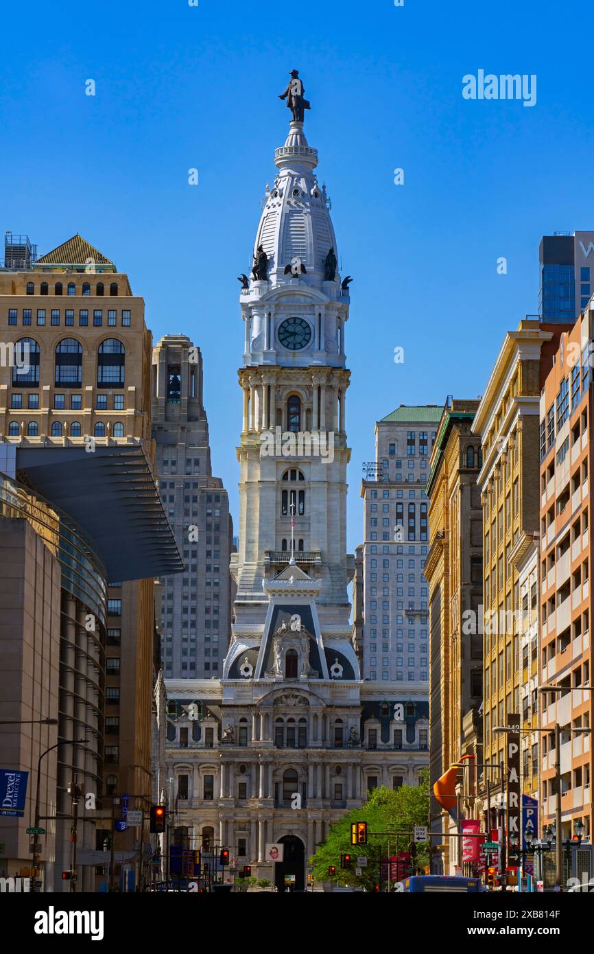 Philadelphia City Hall and courthouse, serving as the seat of the First ...