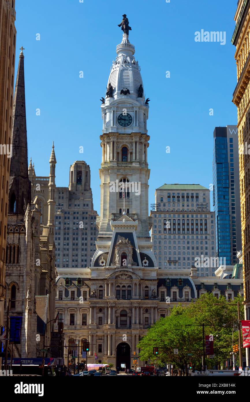 Philadelphia City Hall and courthouse, serving as the seat of the First ...