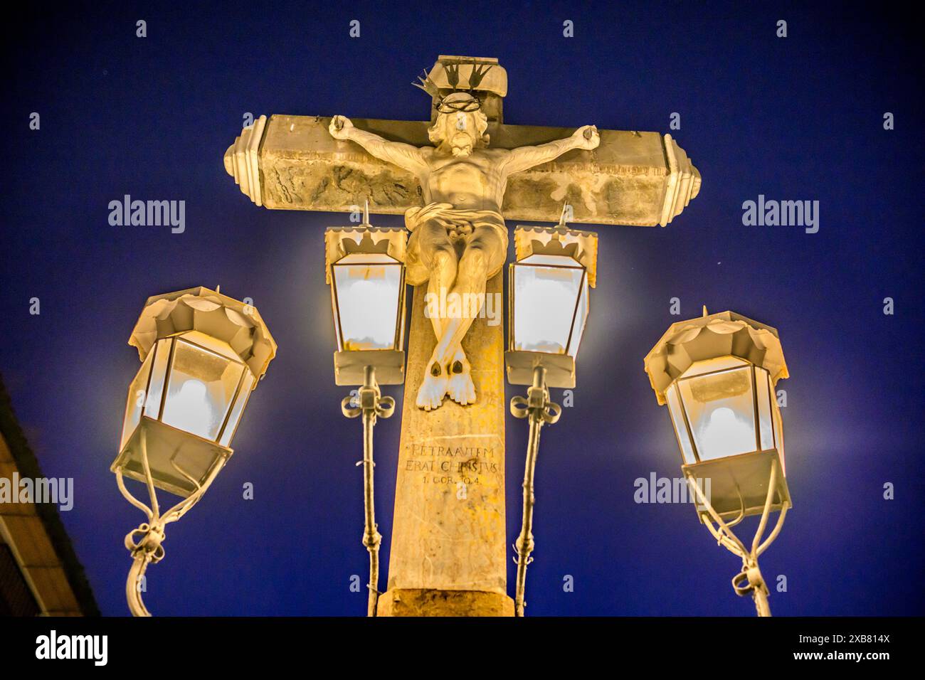 The statue of Christ of the Lanterns Stock Photo - Alamy