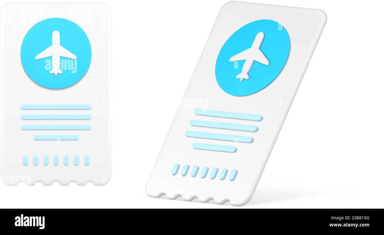 Airplane ticket pass fly journey admission ragged coupon passenger ...