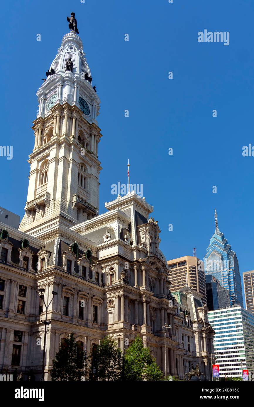 Philadelphia City Hall and courthouse, serving as the seat of the First ...