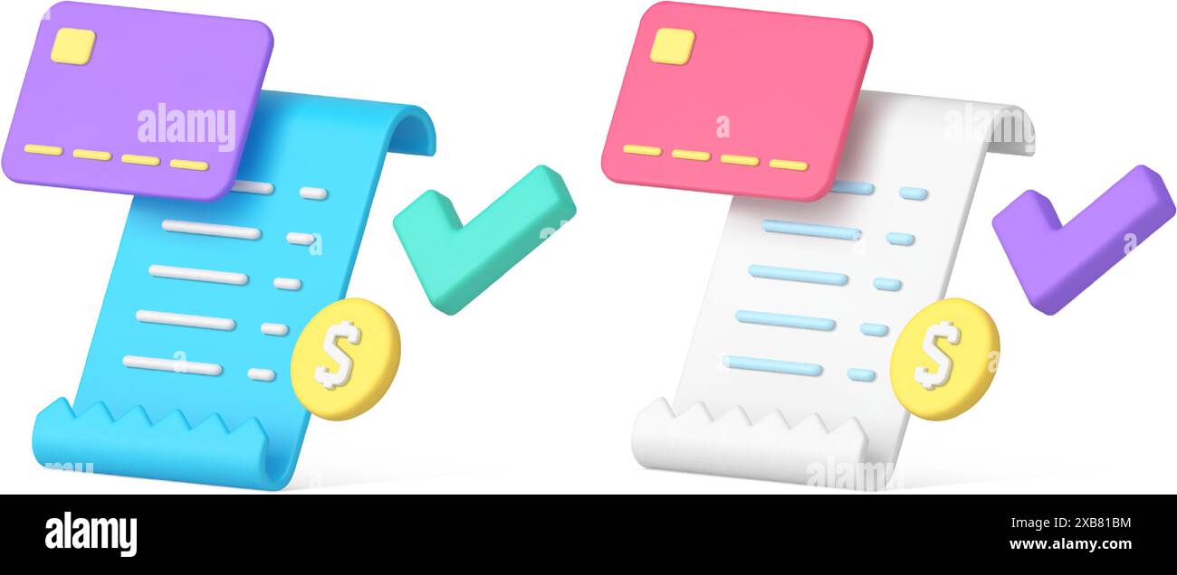 Invoice template bundle hi-res stock photography and images - Alamy