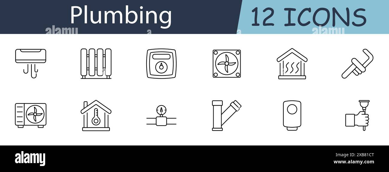 Hvac symbols hi-res stock photography and images - Alamy