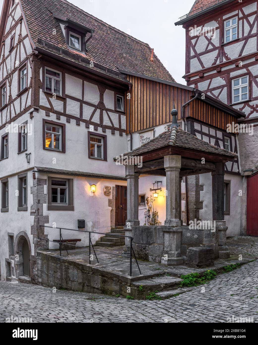 The magical old town in Rothenburg ob der Tauber and its beautiful ...