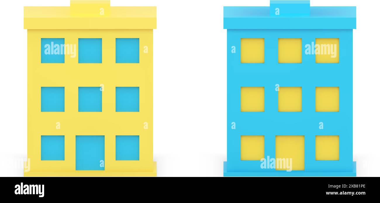 Building house facade city modern architecture map plan street ...