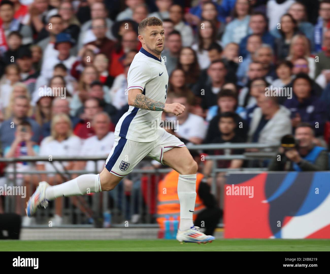 LONDON, ENGLAND - JUNE 07: Kieran Tripper of Englandin action during ...