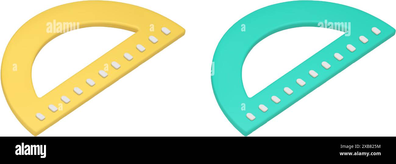 Protractor corner tilt geometric measure curved instrument engineering ...