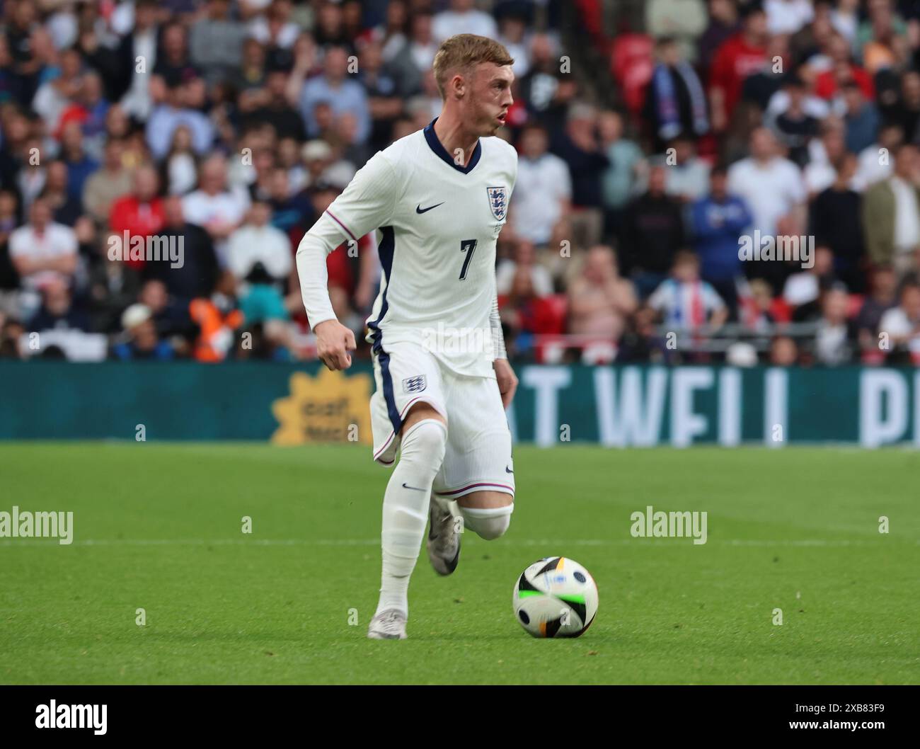 LONDON, ENGLAND - JUNE 07: Cole Palmer (Chelsea)of England in action ...