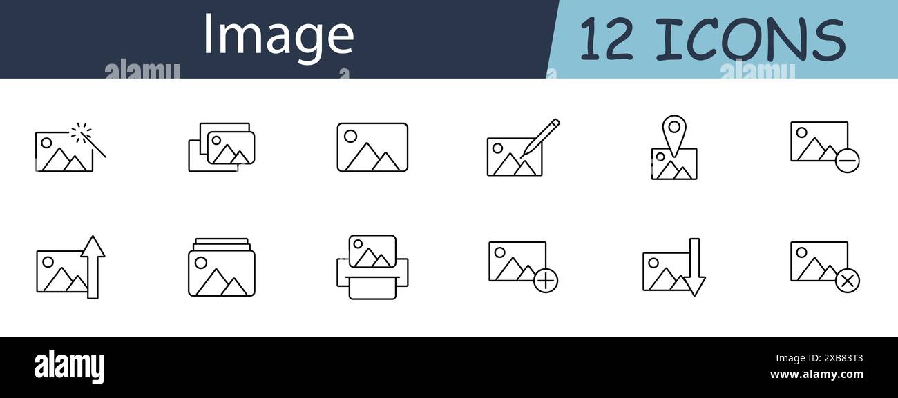 Visual content symbols Stock Vector Images - Alamy