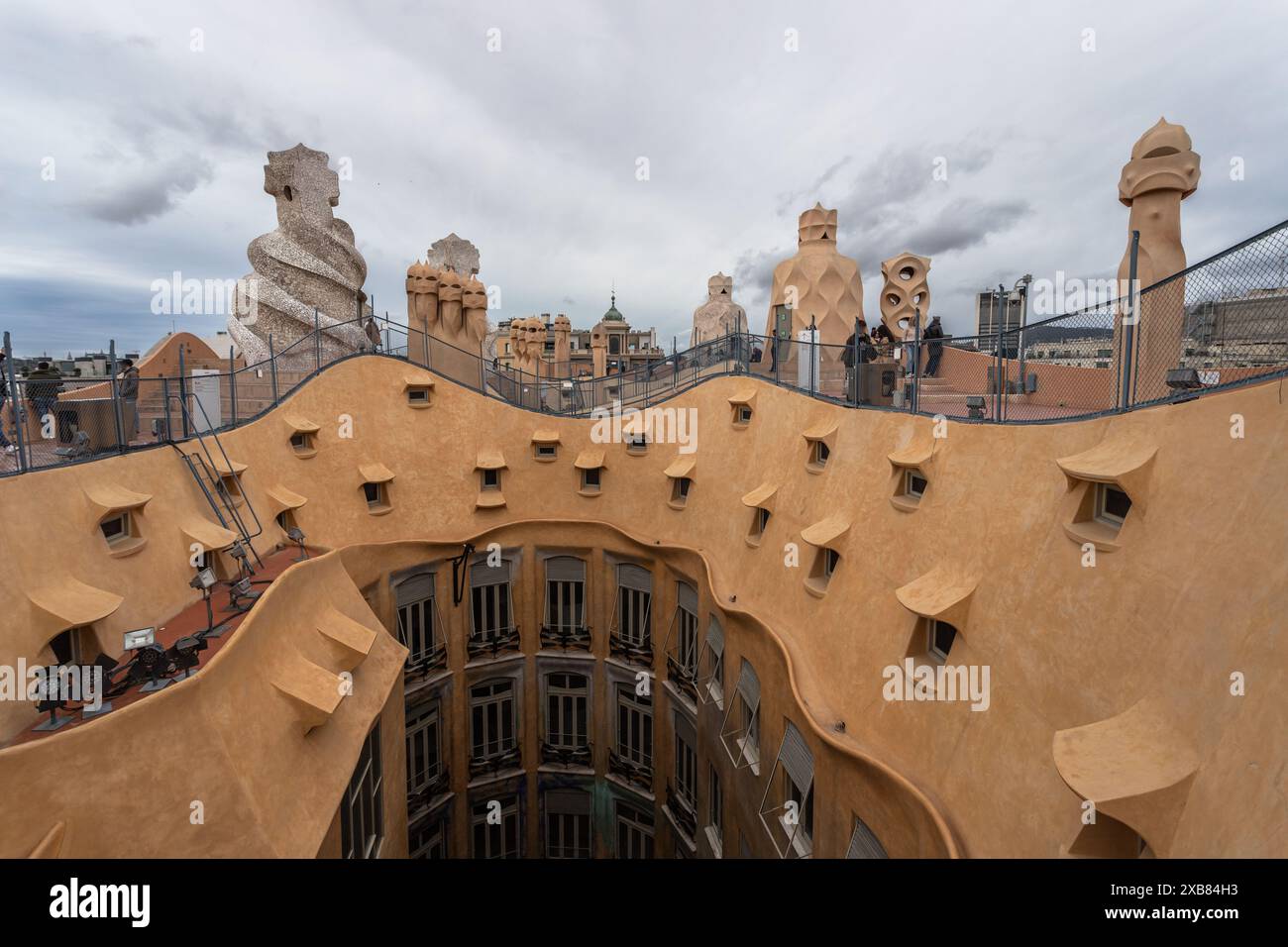 The Tower of Gaudi's masterpiece in Barcelona, Spain Stock Photo - Alamy
