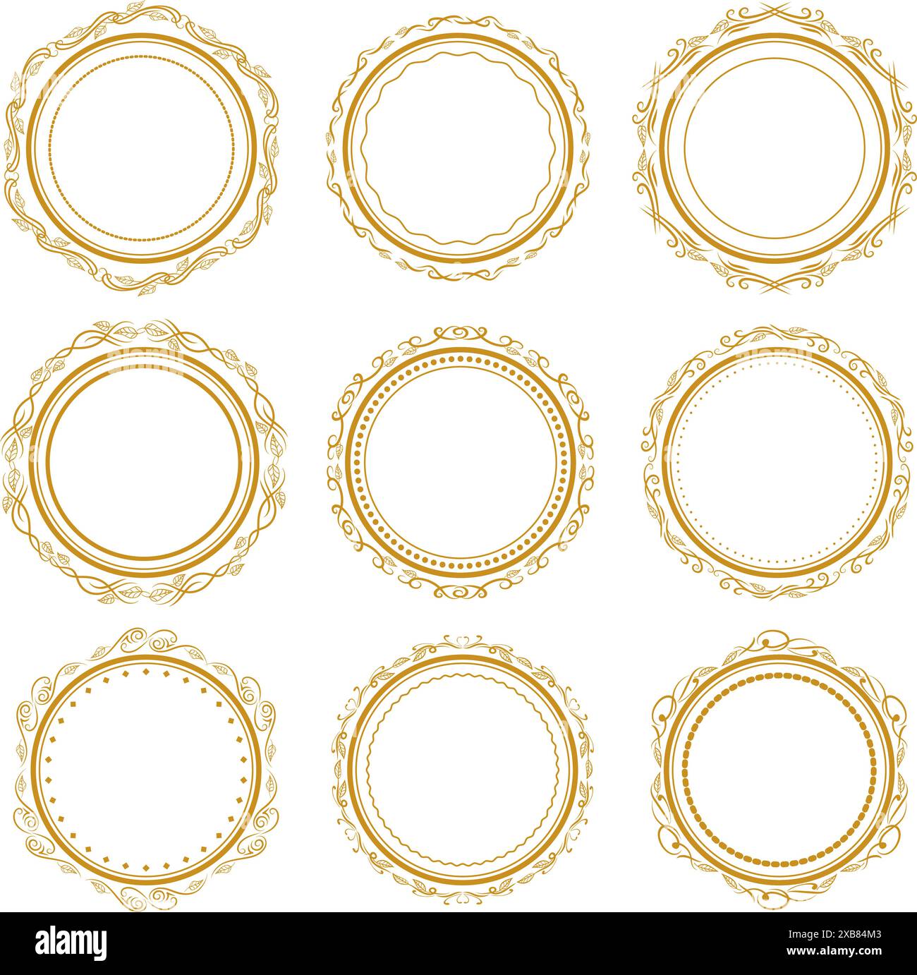 Engraved decorative emblem Cut Out Stock Images & Pictures - Alamy