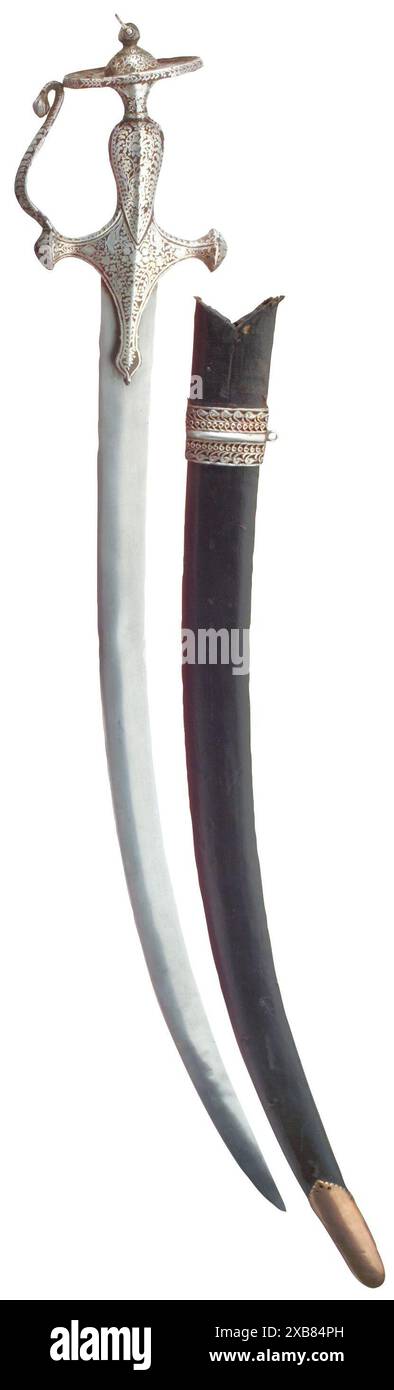 weapons, swords, Asian, talwar, 19th century, PROPERTY-RELEASED Stock ...