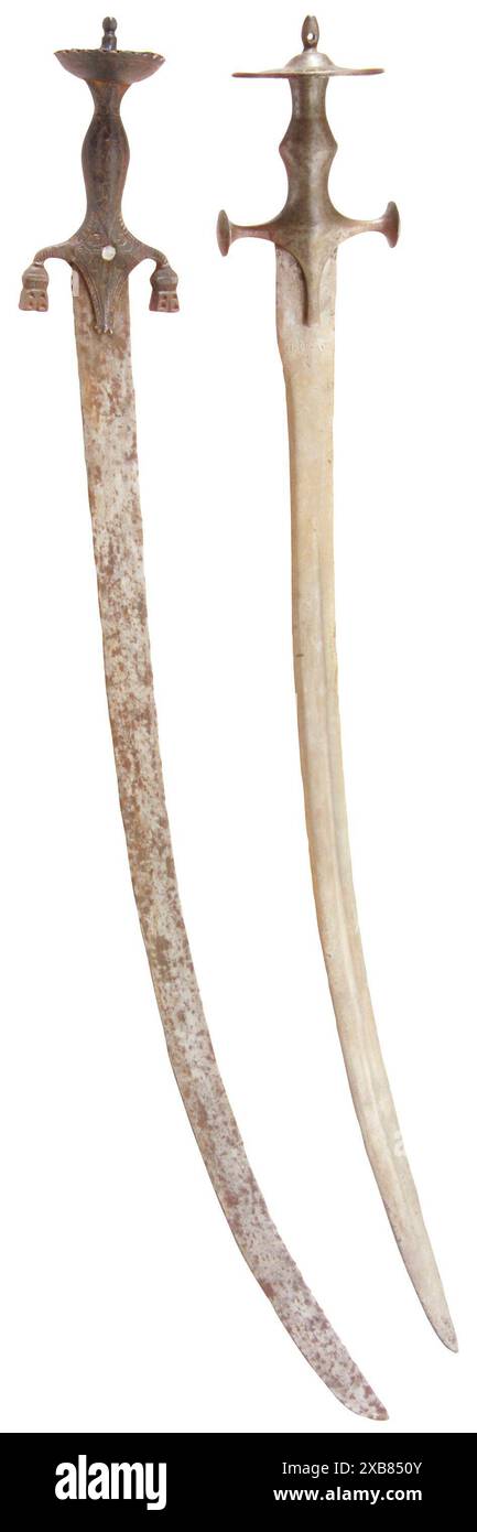 weapons, swords, Asian, talwar, 19th century, PROPERTY-RELEASED Stock ...