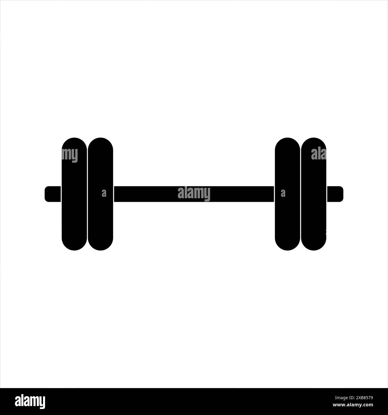Barbell outline Black and White Stock Photos & Images - Alamy