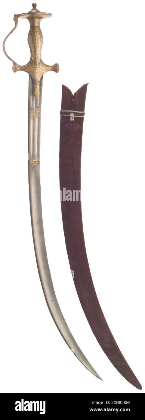 weapons, swords, Asian, talwar, 18th century, PROPERTY-RELEASED Stock ...