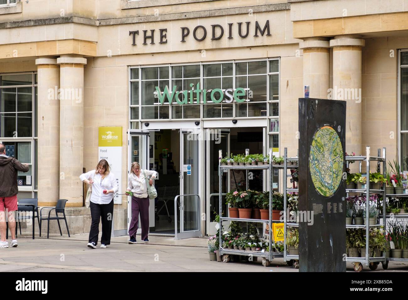 The Waitrose supermarket at the Podium centre Bath UK Stock Photo - Alamy