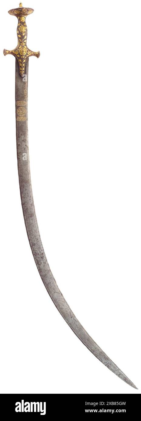weapons, swords, Asian, talwar, 19th century, PROPERTY-RELEASED Stock ...
