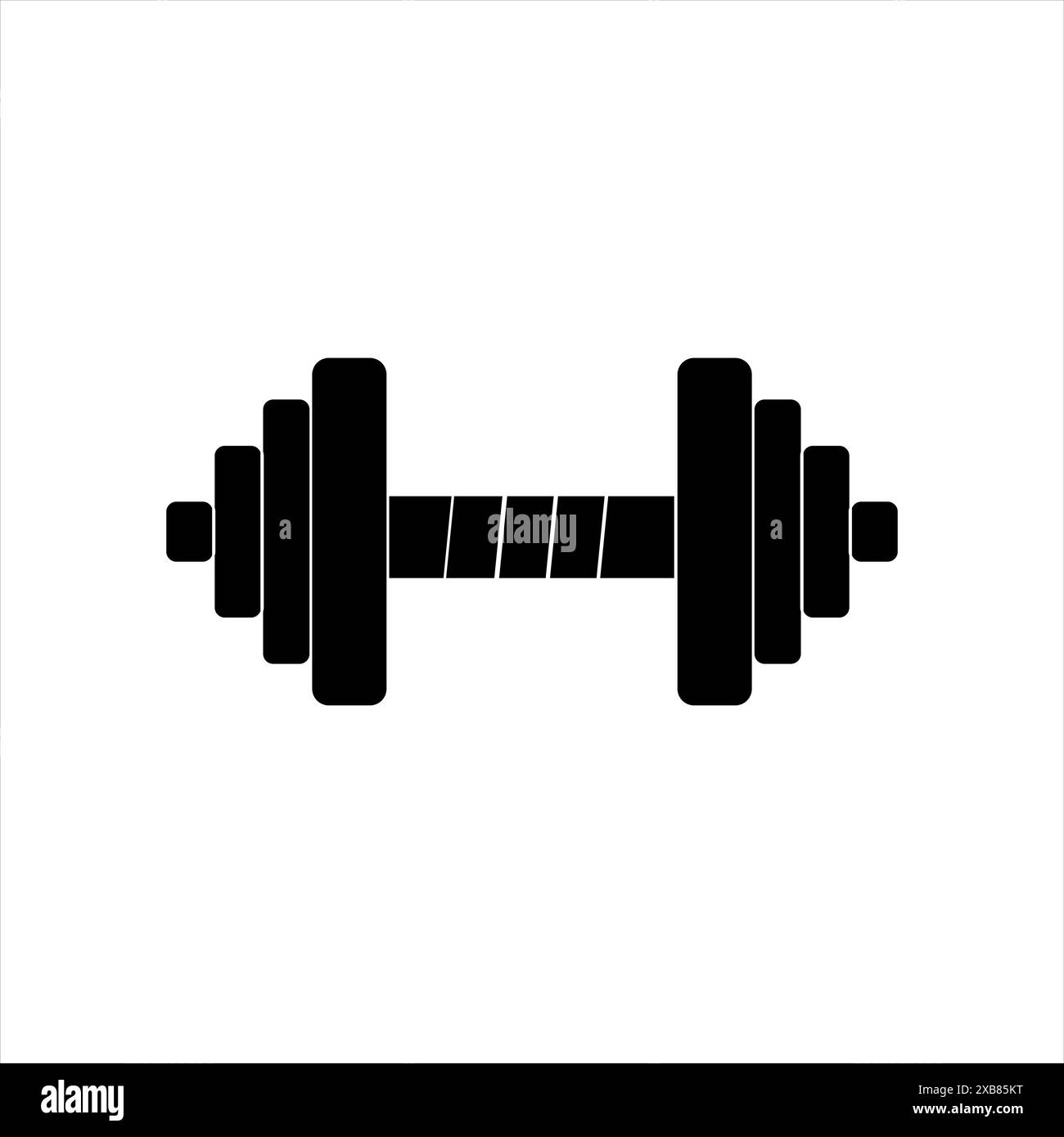 Simple barbell Vector with Minimalist and modern design Stock Vector ...