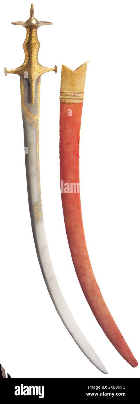 weapons, swords, Asian, talwar, 19th century, PROPERTY-RELEASED Stock ...