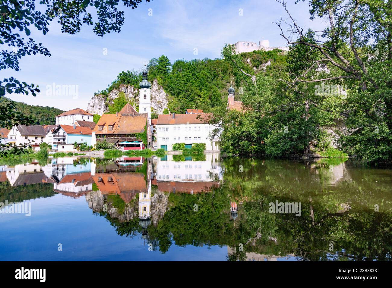 geography / travel, Germany, Bavaria, Kallmuenz, parish church, castle ...
