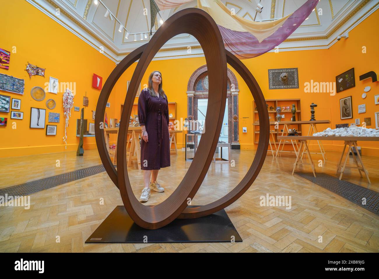 London, UK. 11 June 2024. Nigel Hall RA , GHOST Corten steel. The Royal ...