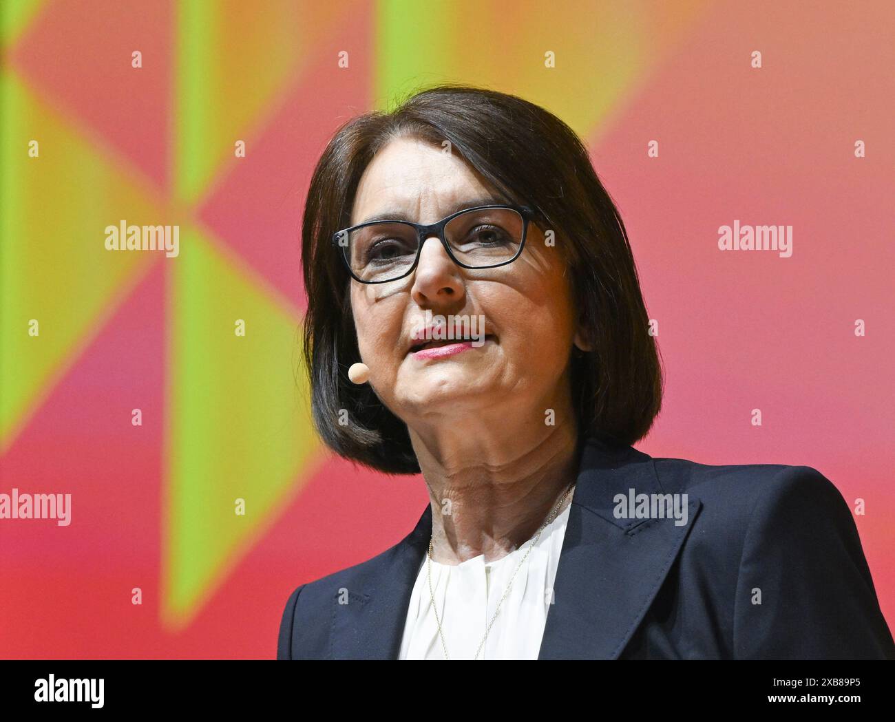 11 June 2024, Berlin: Iris Schöberl, ZIA President, speaks at the Real ...