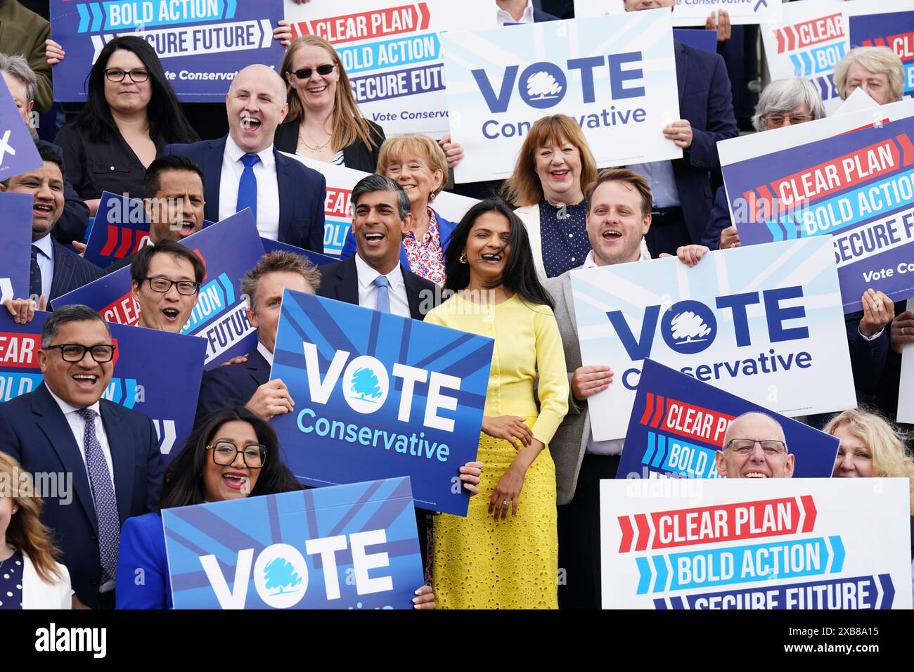 Prime Minister Rishi Sunak and wife Akshata Murty at the launch of the ...