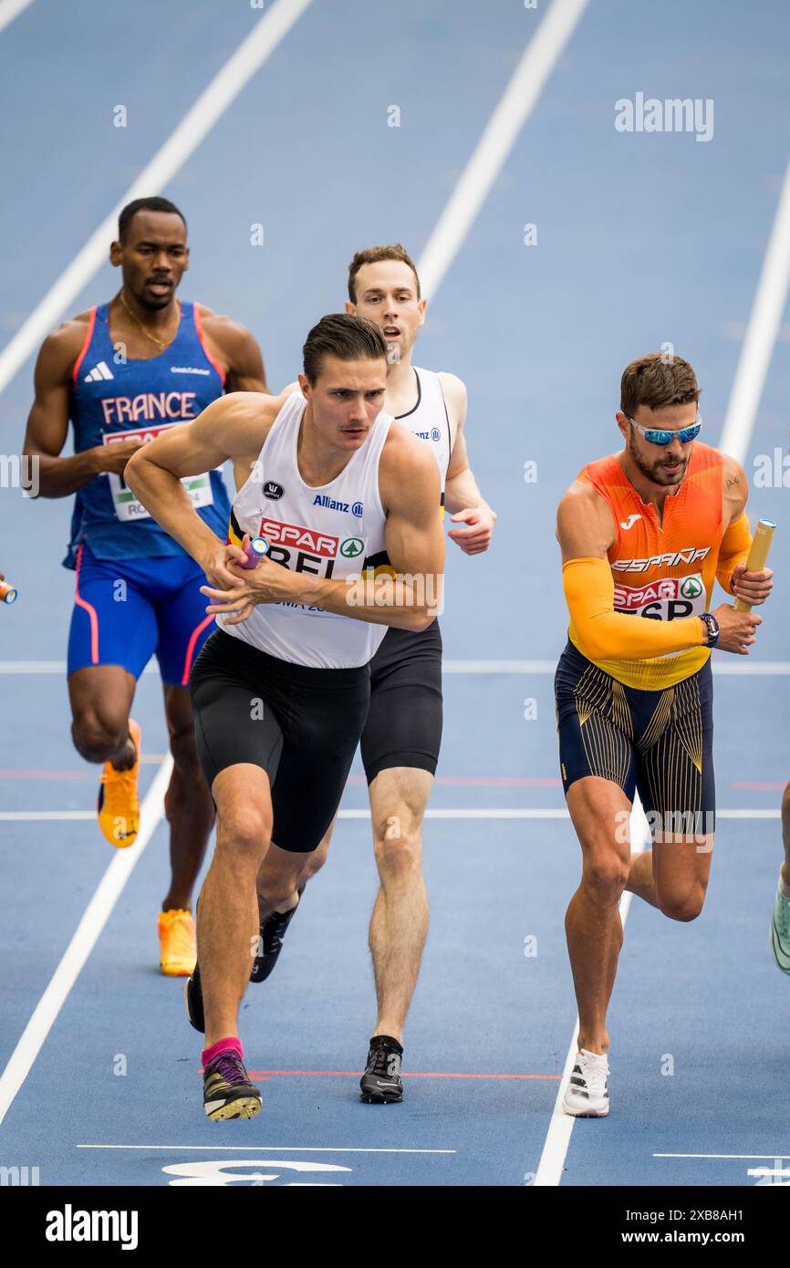 Rome, Italy. 11th June, 2024. Belgian Christian Iguacel and Belgian ...