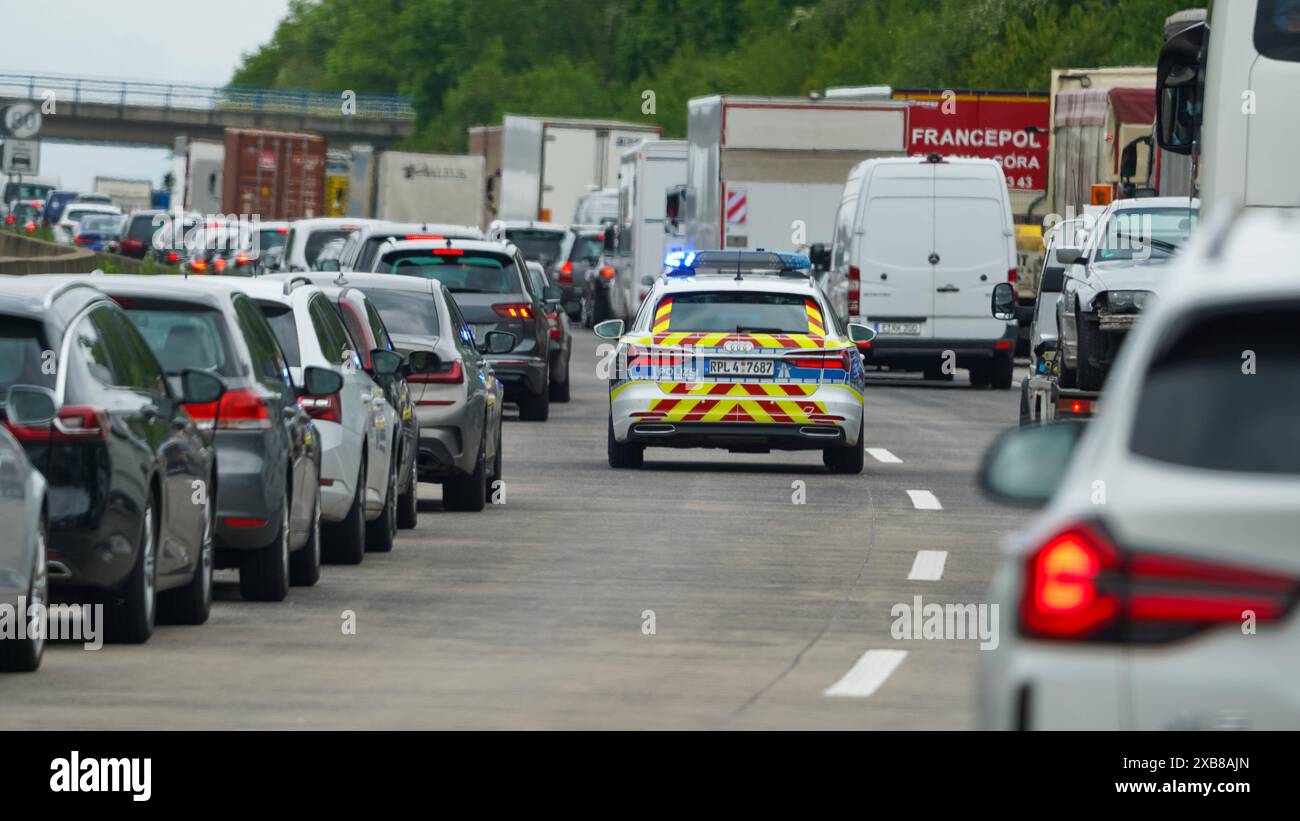 Symbolfoto für Verkehrsunfall, Autobahn, Polizei, Stau, Unfall ...