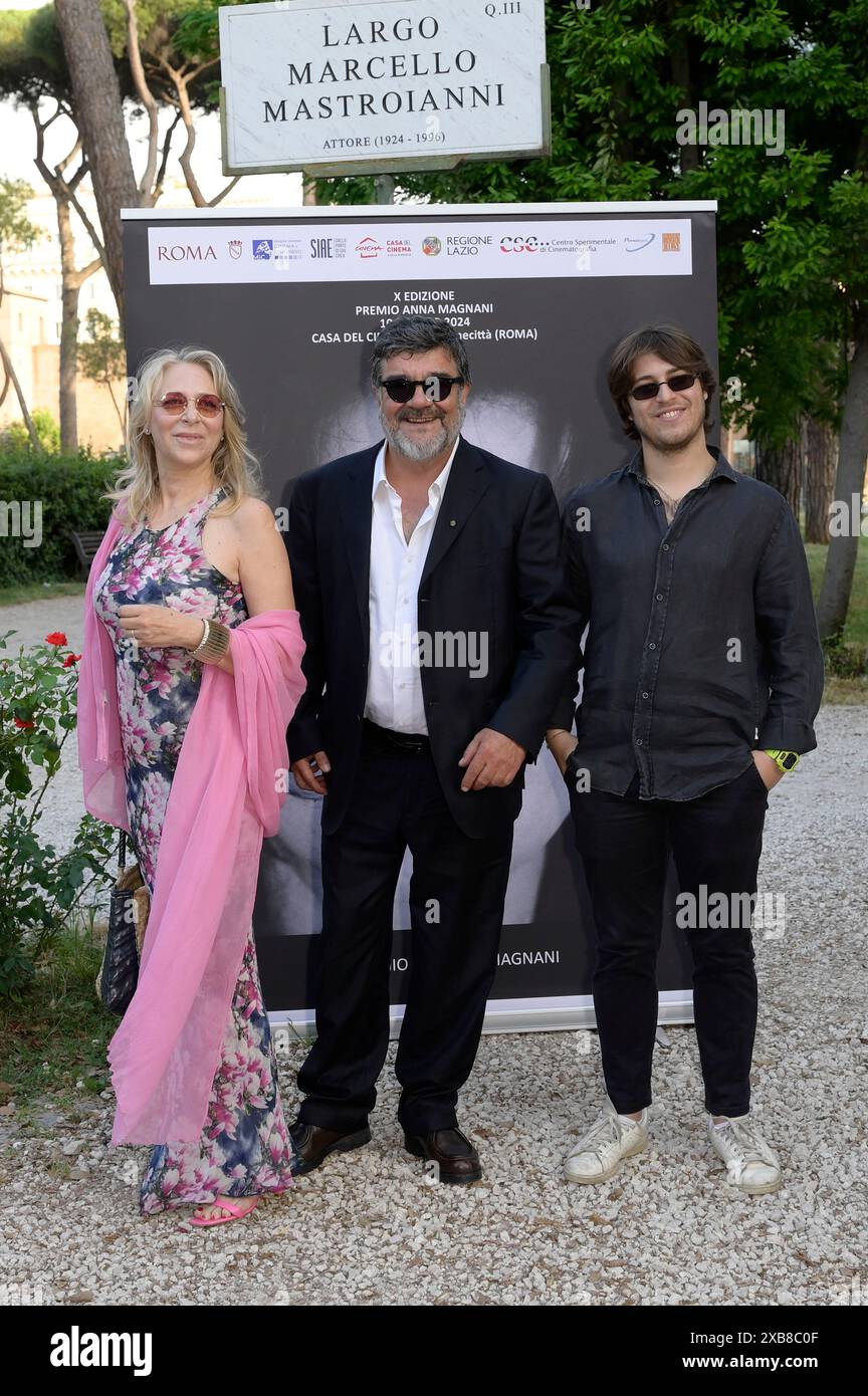 Emanuela Rossi, Francesco Pannofino und Andrea Pannofino bei der 10 ...