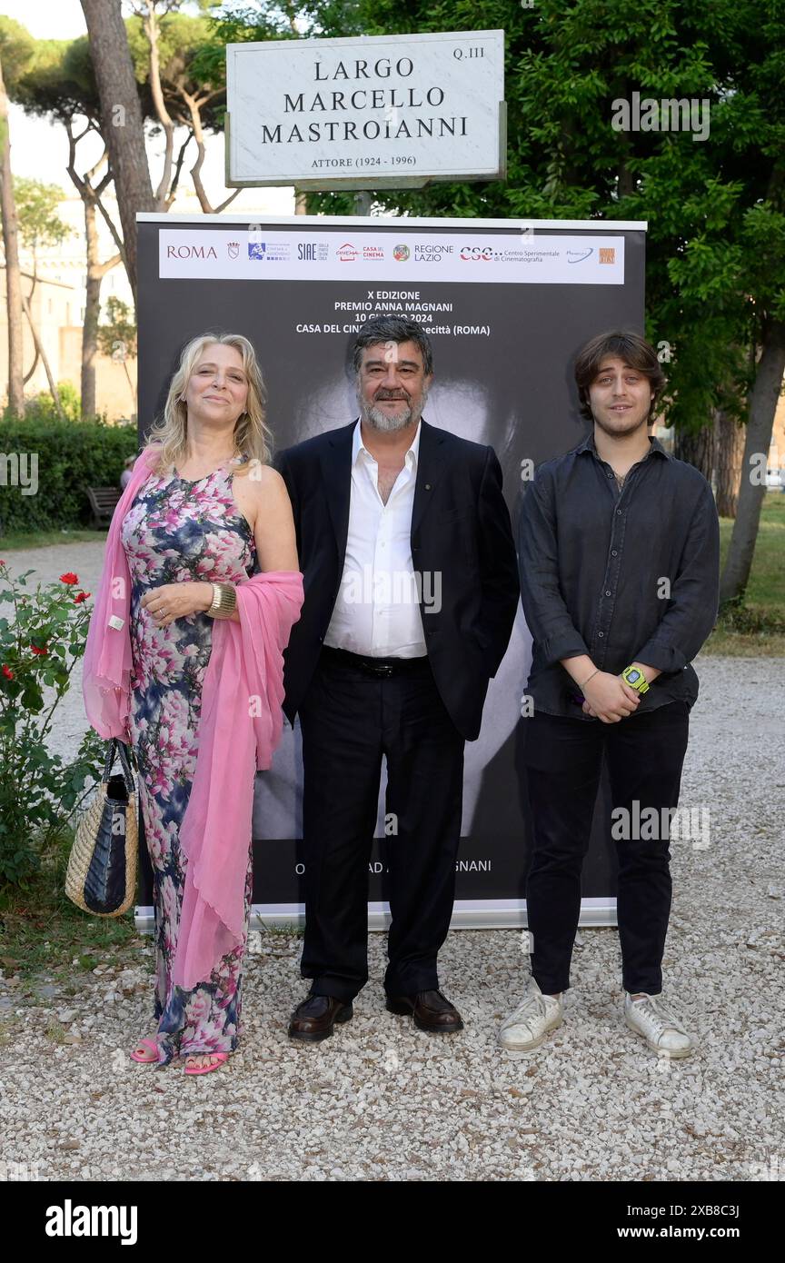 Emanuela Rossi, Francesco Pannofino und Andrea Pannofino bei der 10 ...