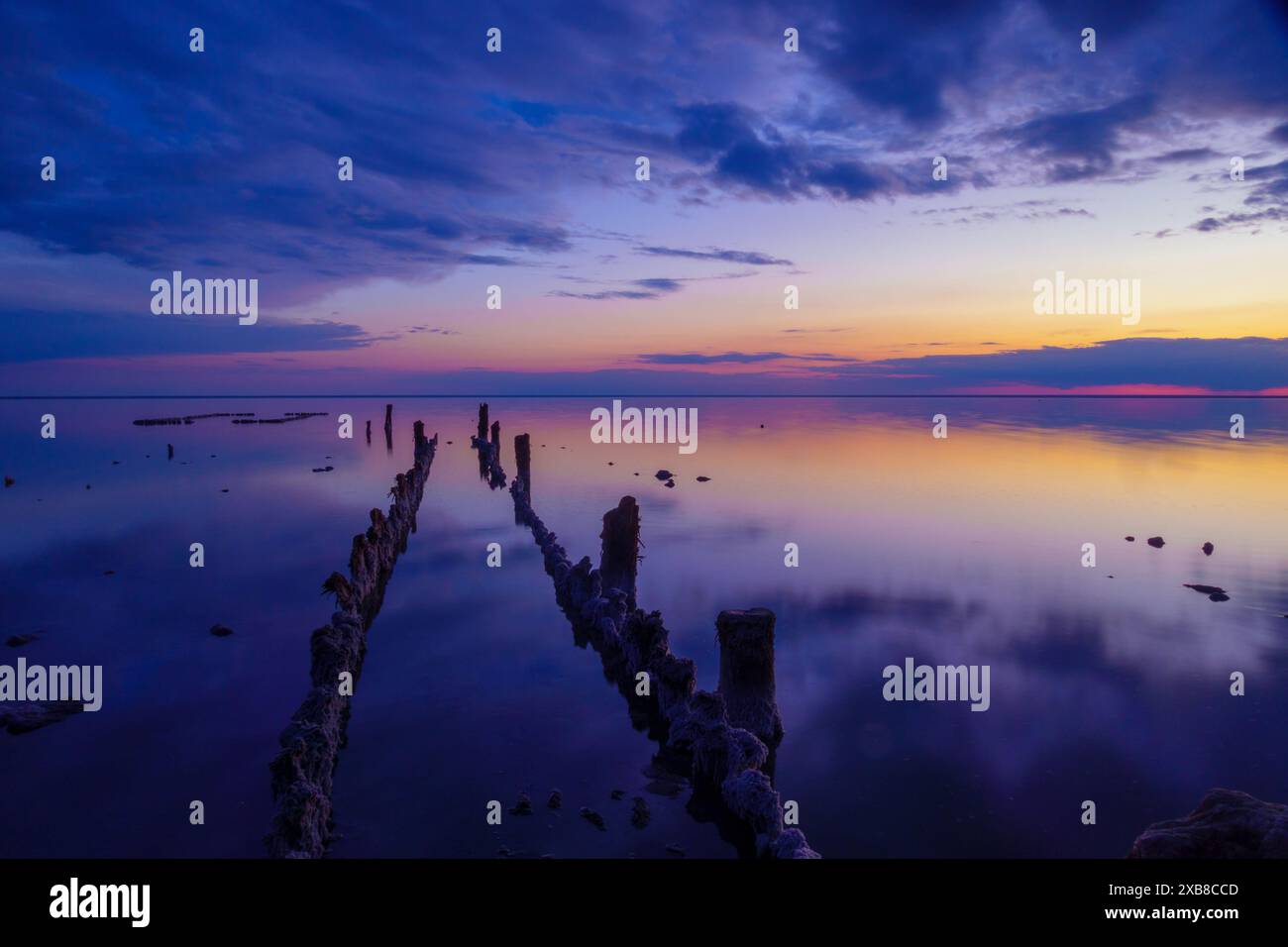 Beautiful serene sunset scene featuring hi-res stock photography and ...