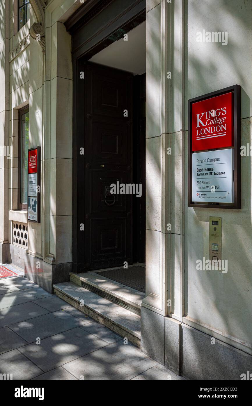Kings College Strand Campus London, previously Bush House the HQ of the ...