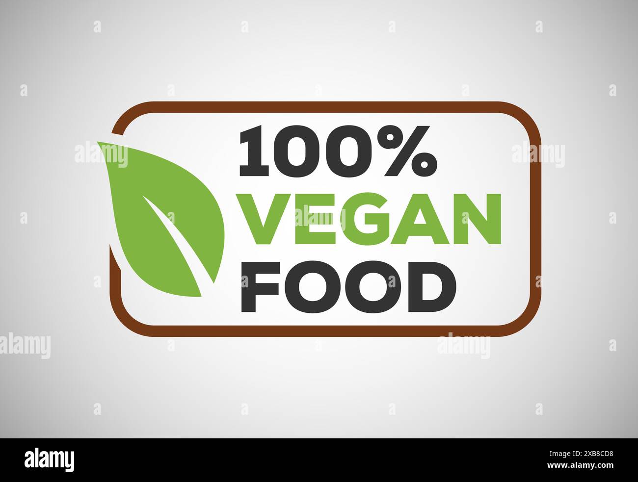 Vegan food logo sign with leaves. Bio, Ecology, Organic Logos and Label ...