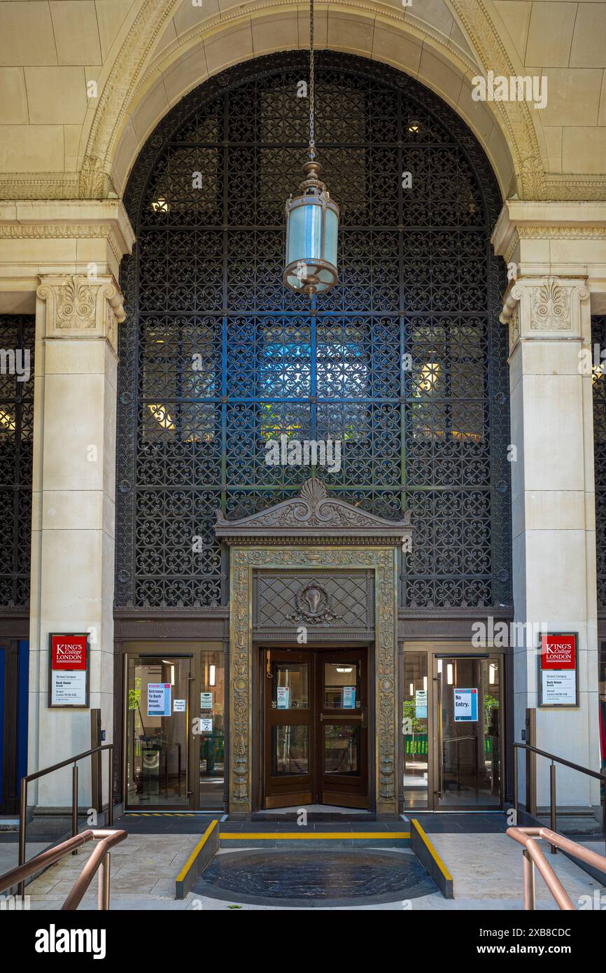 Kings College Strand Campus London, previously Bush House the HQ of the ...