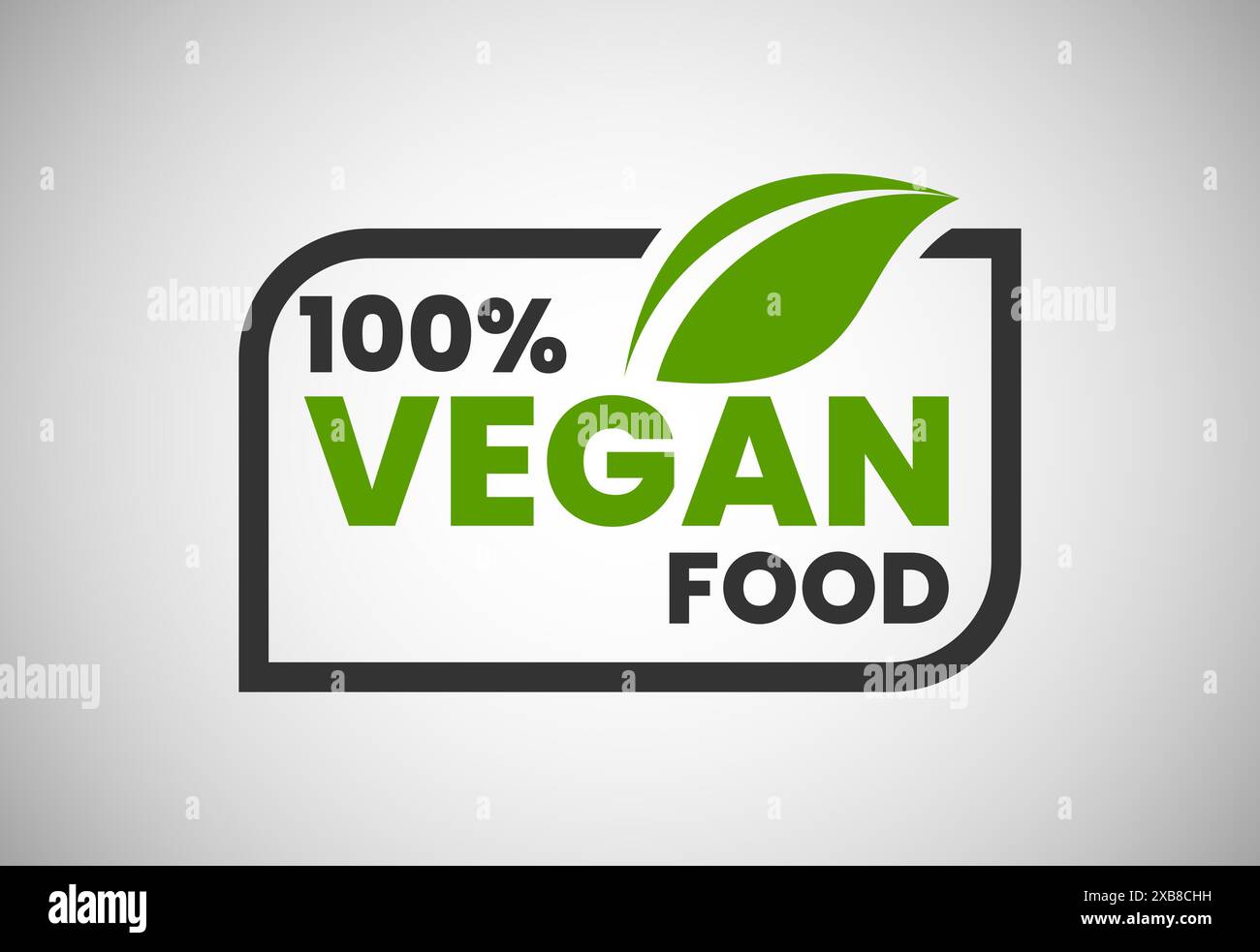 Vegan food logo sign with leaves. Bio, Ecology, Organic Logos and Label ...