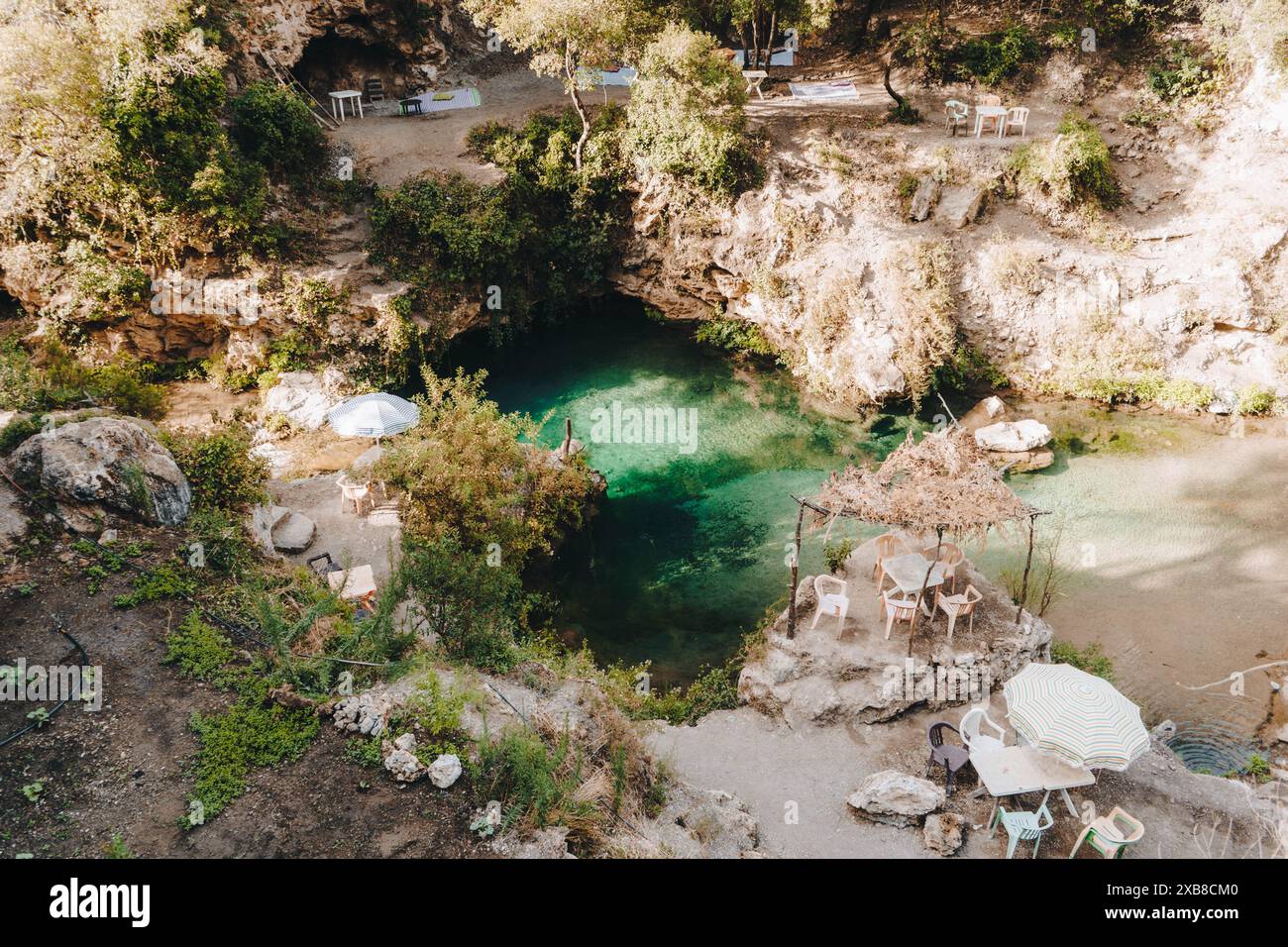 Akchour waterfalls in chefchaouen Morocco Stock Photo - Alamy