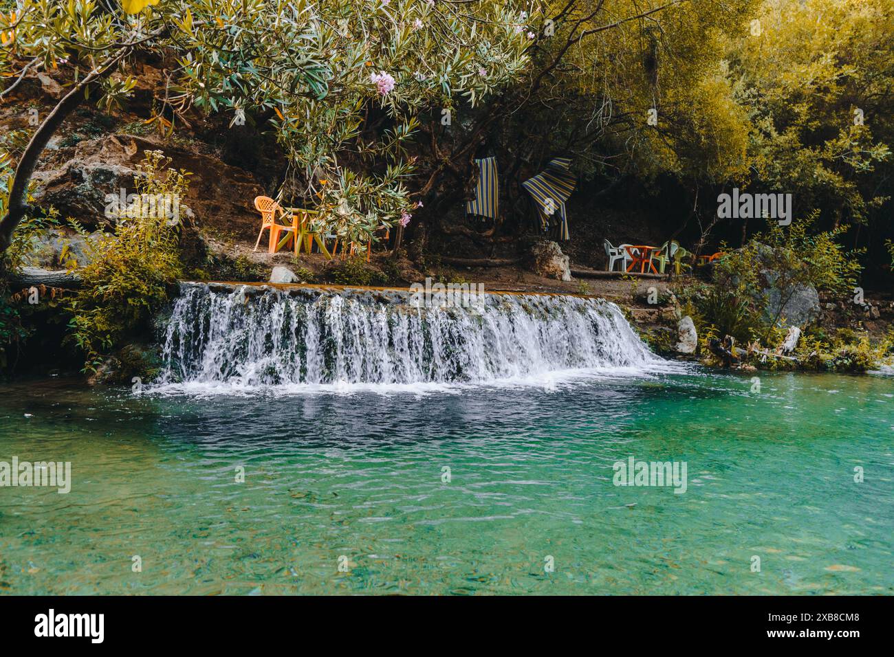 Akchour waterfalls in chefchaouen Morocco Stock Photo - Alamy