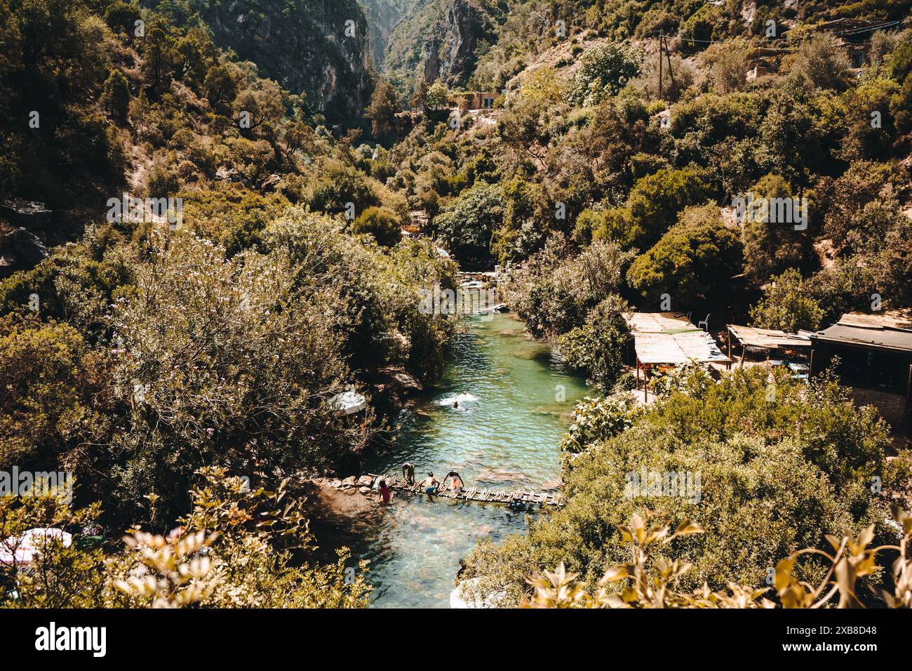 Akchour waterfalls in chefchaouen Morocco Stock Photo - Alamy