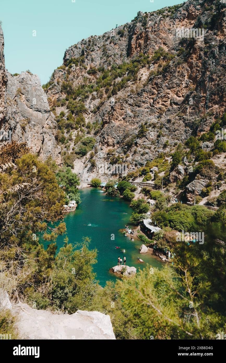 Akchour waterfalls in chefchaouen Morocco Stock Photo - Alamy
