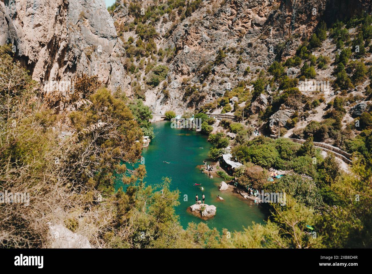 Akchour waterfalls in chefchaouen Morocco Stock Photo - Alamy